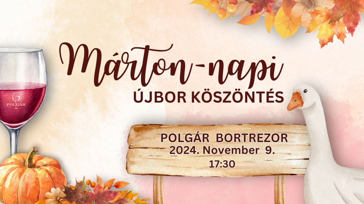 Márton-napi libalakoma Villány 2024. Ünnepeljük együtt Márton napot a Polgár Bortrezorban ...