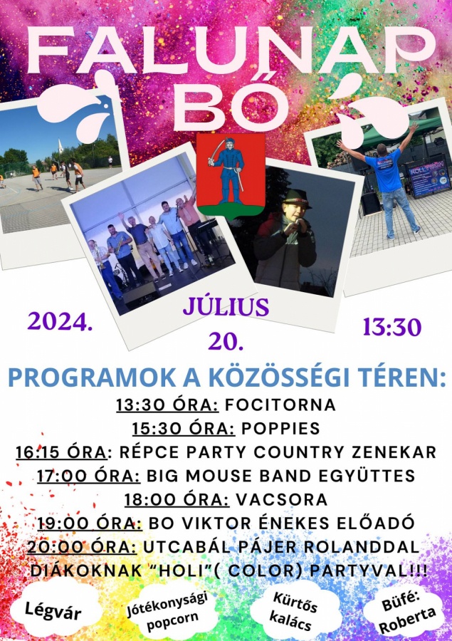 Bő Falunap 2024 - Programturizmus