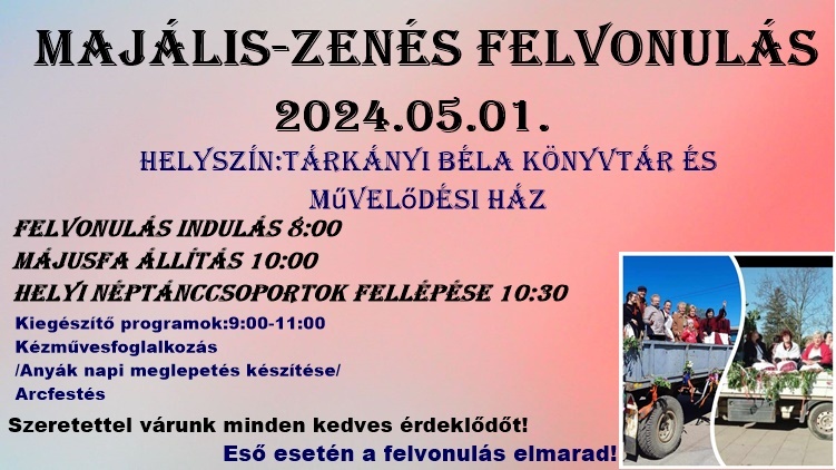 Majális Egyek 2024 - Programturizmus