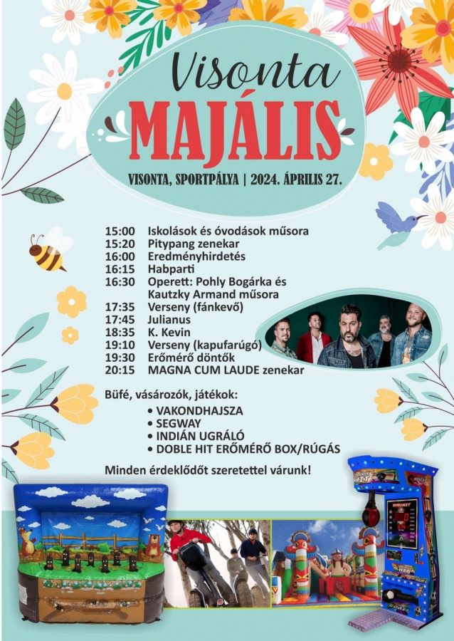 Majális Visonta 2024 - Programturizmus