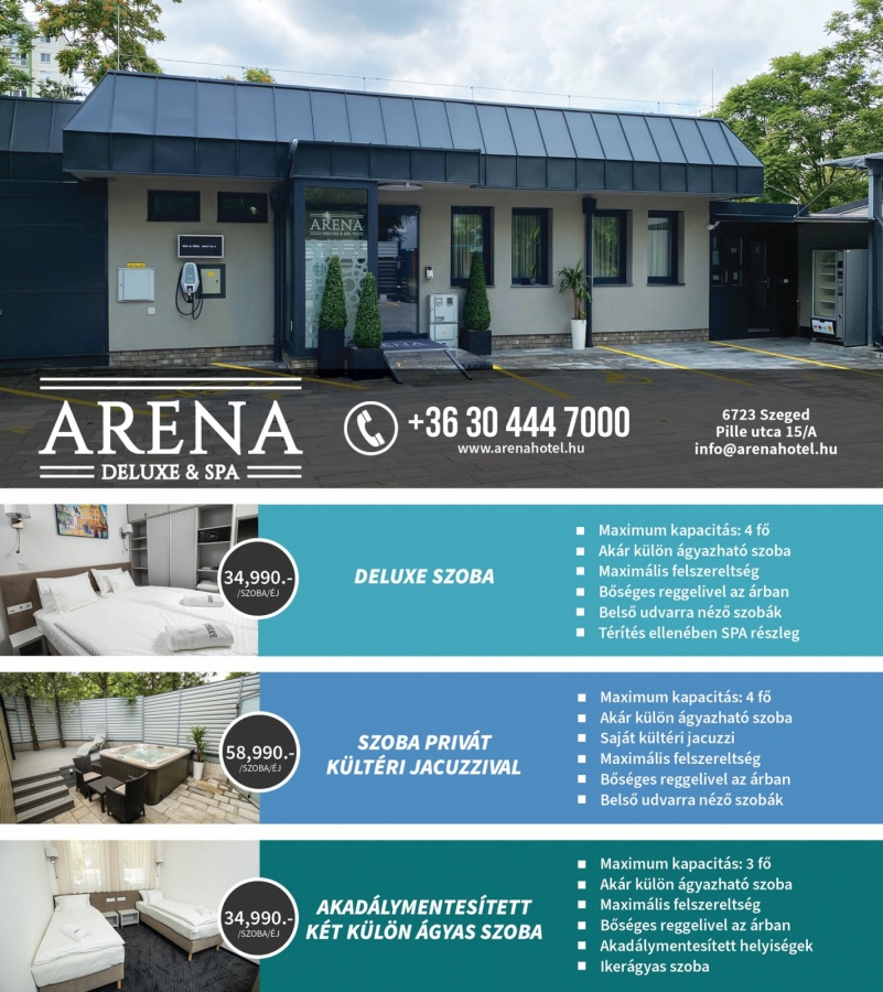 Aréna Deluxe & Spa Szeged - Programturizmus